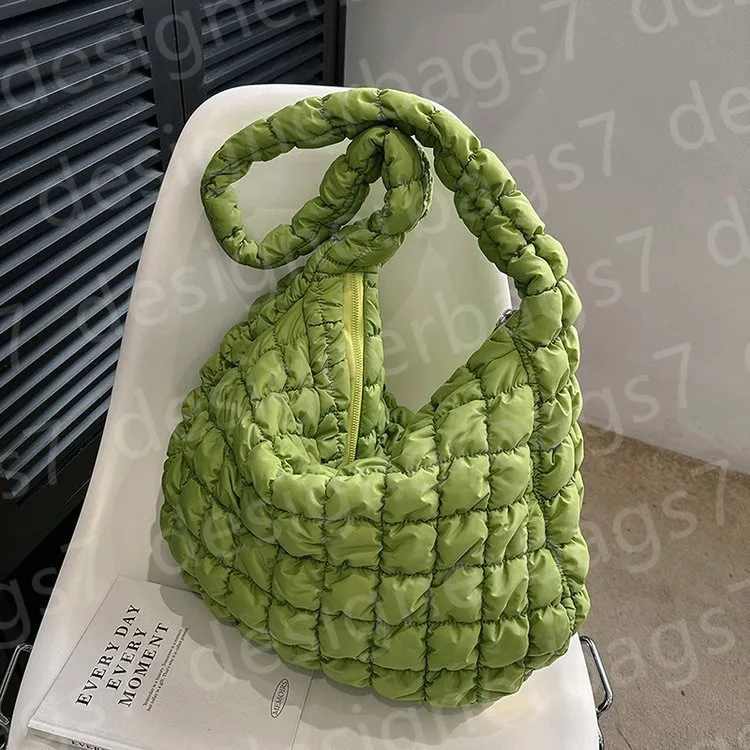 Puffy Shoulder Bag Cloud Pleated Dumpling Handbag, Retro Crossbody Bag ...