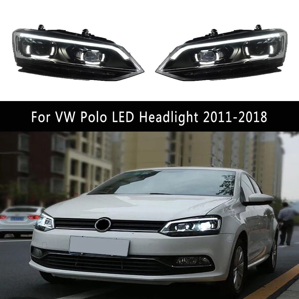 DRL Tagfahrlicht Streamer Blinker Anzeige Vordere Lampe Für VW Polo LED ...