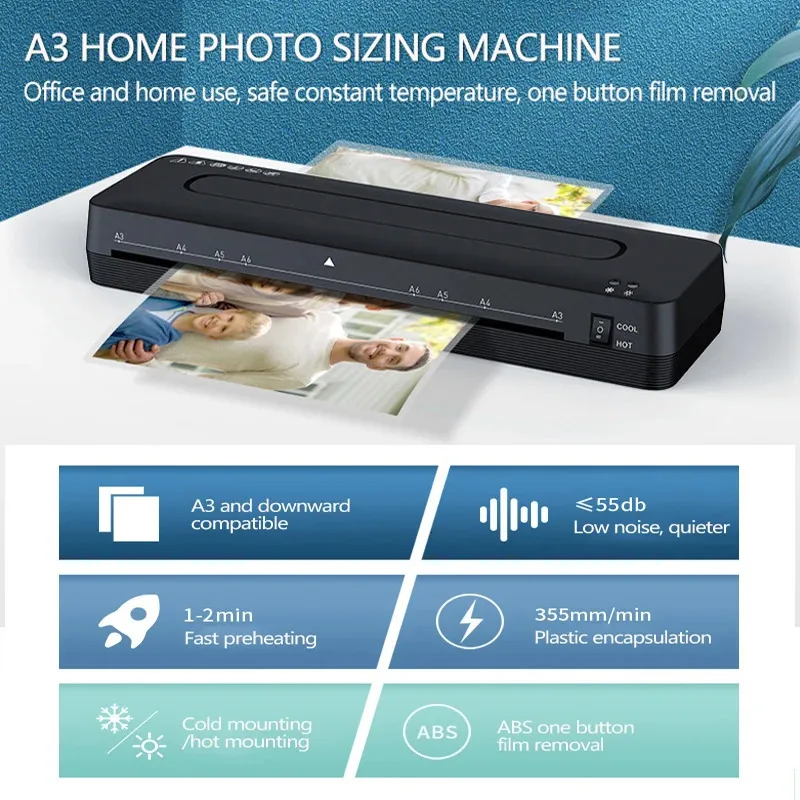 A3 240x102mm Thermal Laminating Pouches for Documents, Photos ...