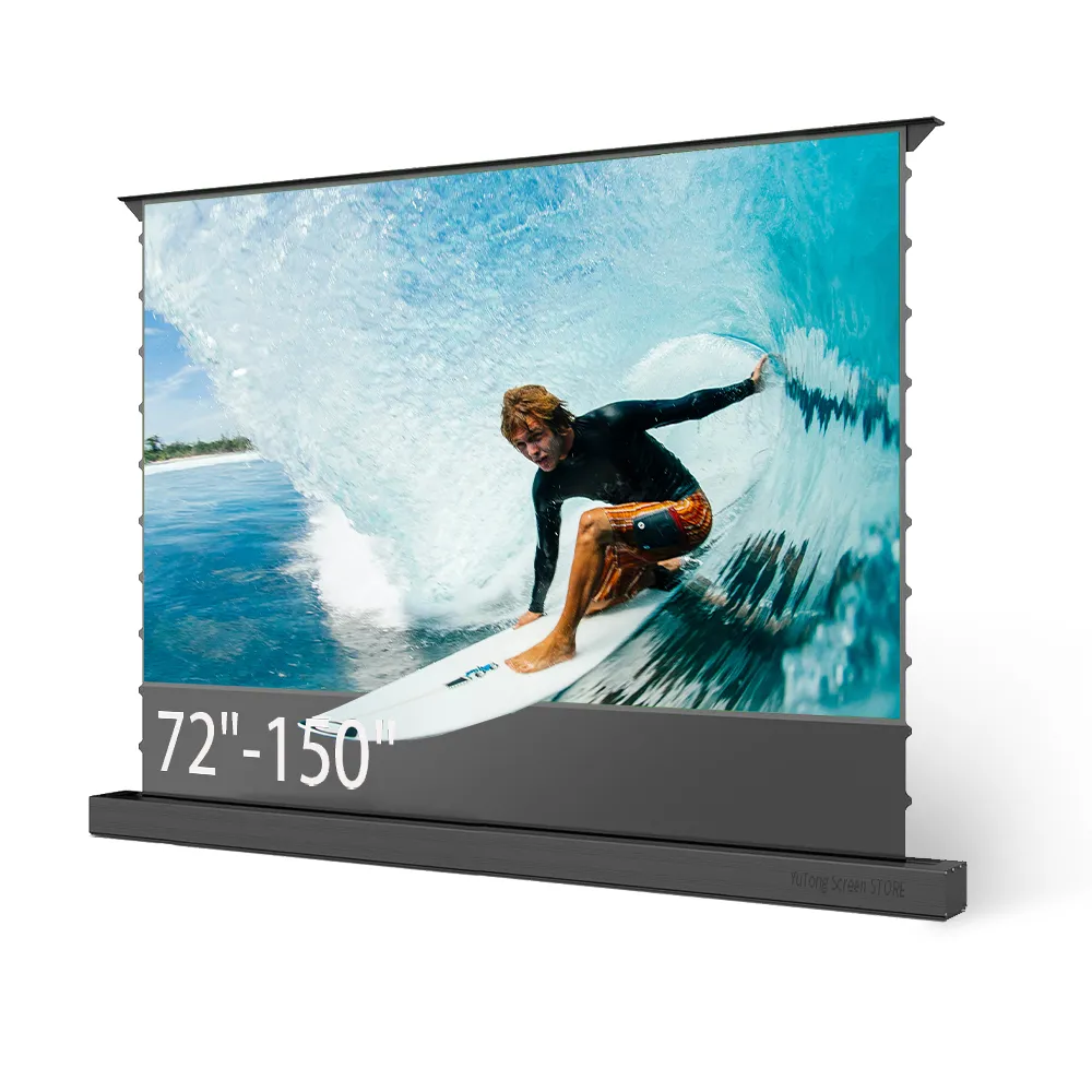 72-150 Electric Floor Rising Projector Screen: Premium 4K 8K UST ALR ...