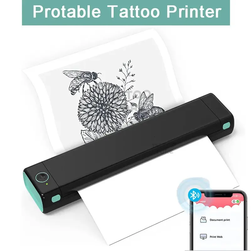 Wholesale M08F A4 Portable Thermal Stencil Tattoo Printer Tattoo ...