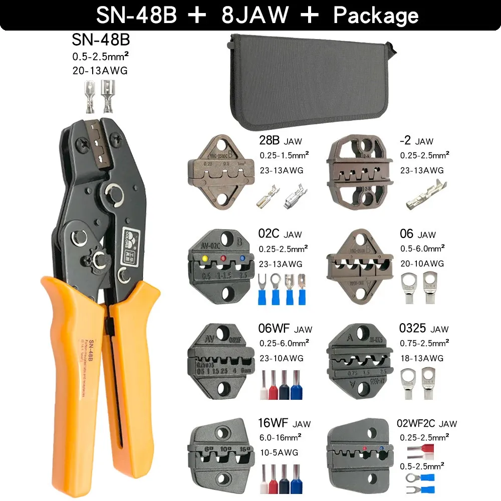 DHgate.com:Crimping Pliers SN48B with Jaws for 28-48 AWG Tab Tube ...