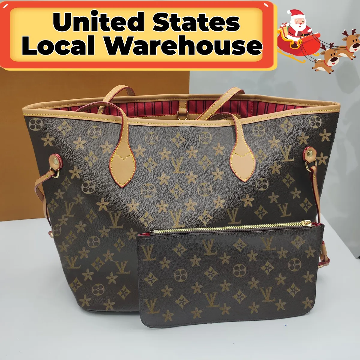 Neverfull Luxury Tote: Designer Book Purse For Women 10A Quality, Large ...