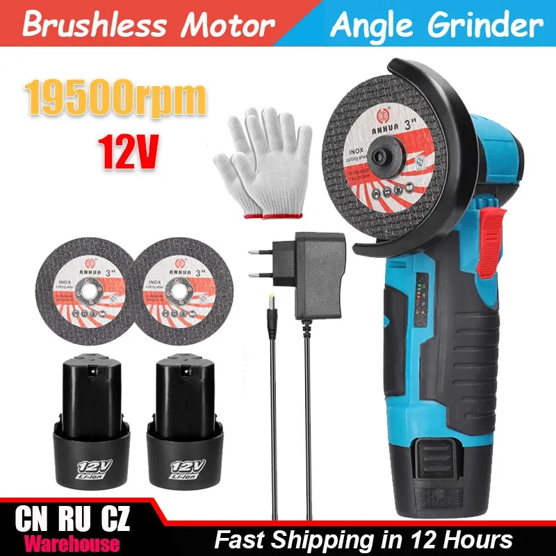 Cordless Angle Grinder 12V Rechargeable Mini Grinder For Cutting ...