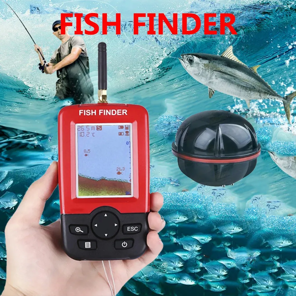 Portable Wireless Fish Finder XJ01 - Advanced Sonar, Depth Finder, Fish ...