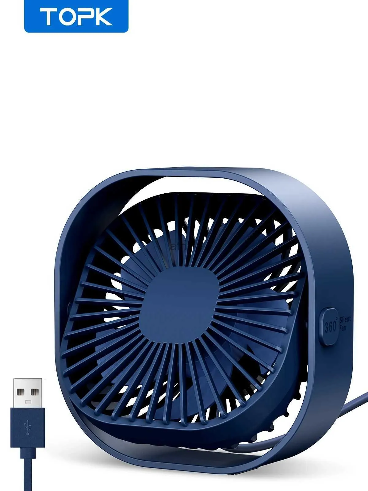 DHgate.com:TOPK Desktop USB Mini Fan - Quiet, 360° Rotatable for Home ...