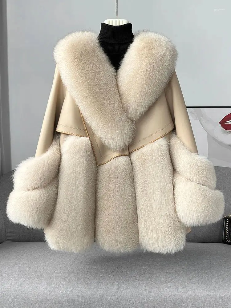 DHgate.com:Haining Grass Mid-Length Fur-Integrated Down Jacket for ...