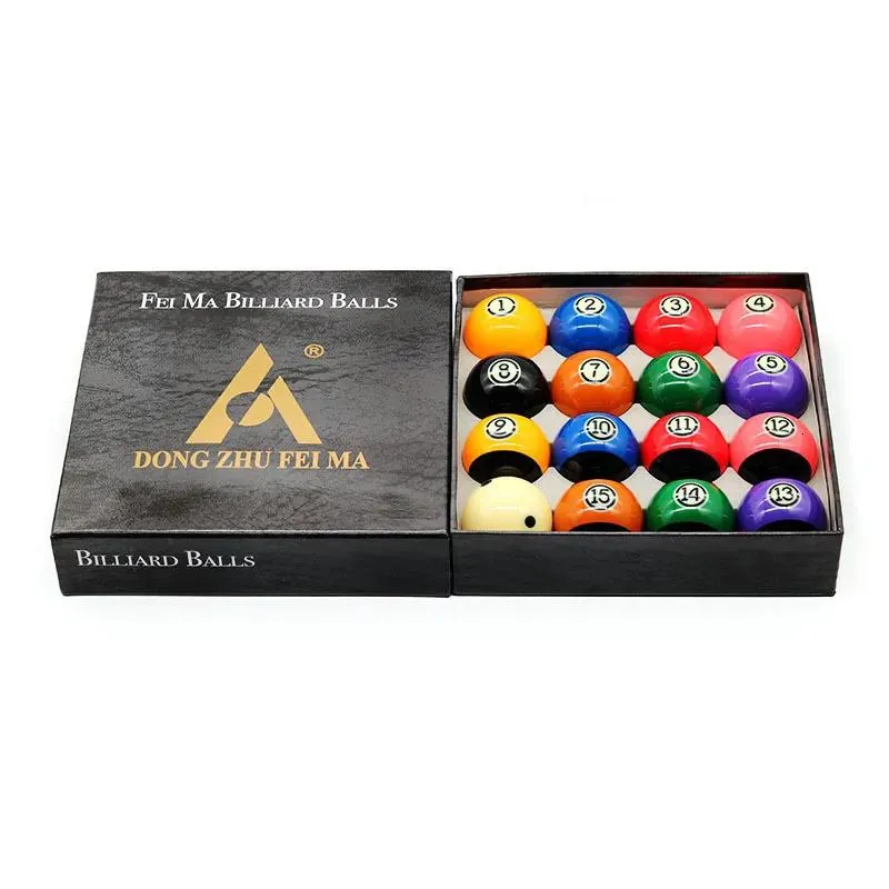 Premium Billiard Ball Set: Marblized Black, 57.2mm 2 1/4 inch, 16-Piece ...