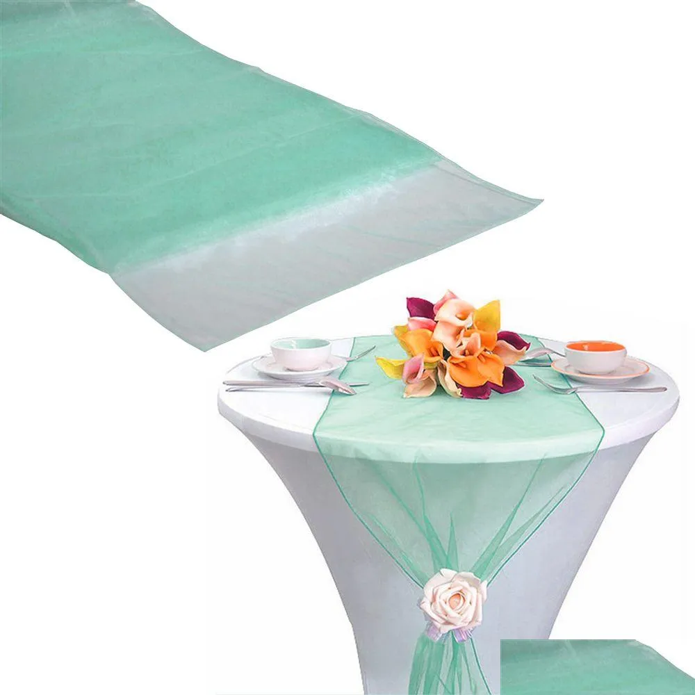 DHgate.com:10pcs Elegant Mint Green Table Runners for Wedding Banquet ...