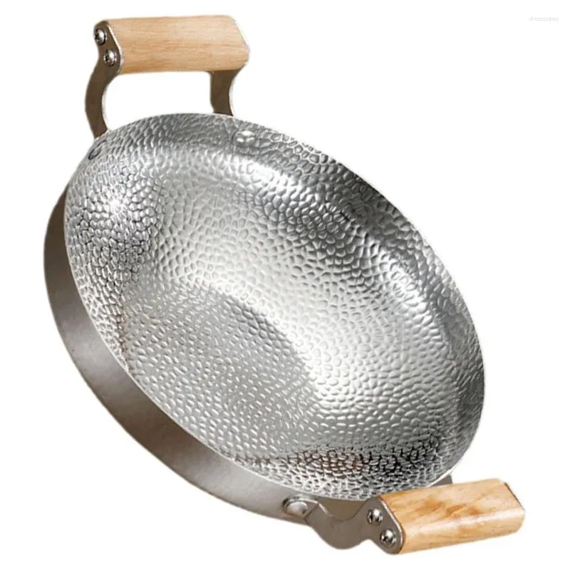 DHgate.com:Chinese Stir Fry Wok Wood Stainless Steel Cooking Pan ...