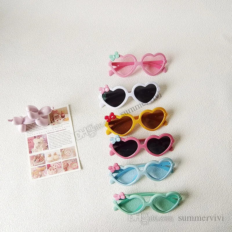 INS Polarized Toddler Sunglasses For Kids Cut Bows, Love Heart Frame ...