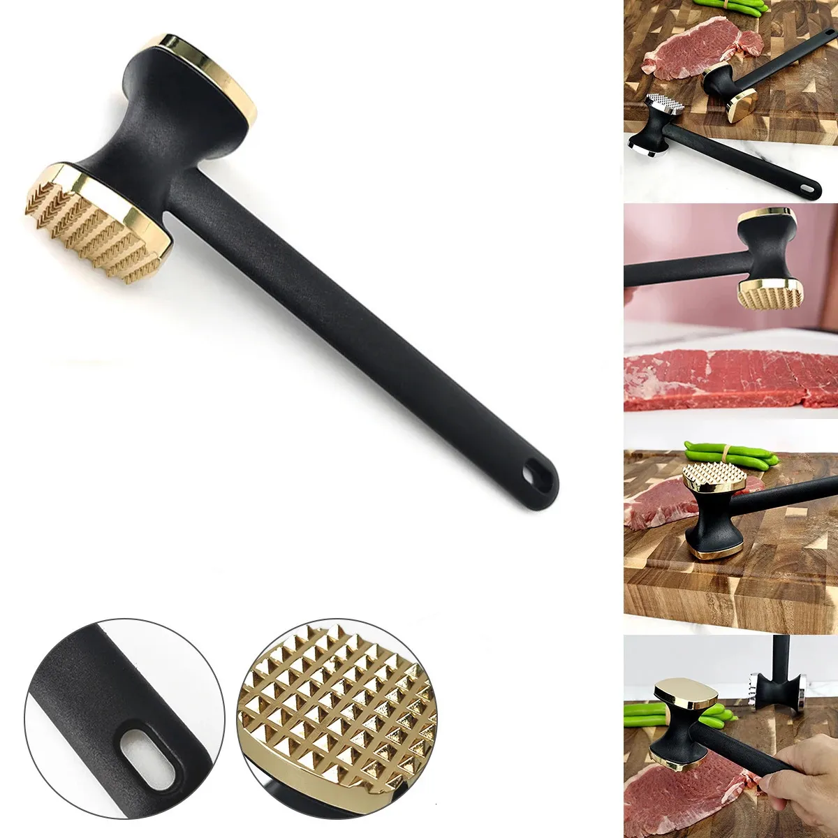DHgate.com:Zinc Alloy Meat Tenderizer Double-Sided Kitchen Mallet Tool ...