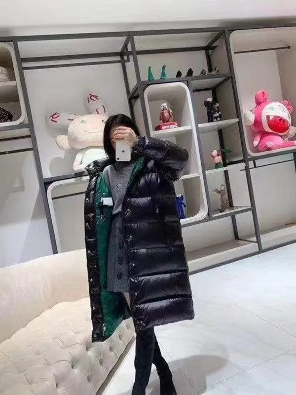 DHgate.com:2024 Womens Genuine White Duck Down Parkas, Long Hooded ...