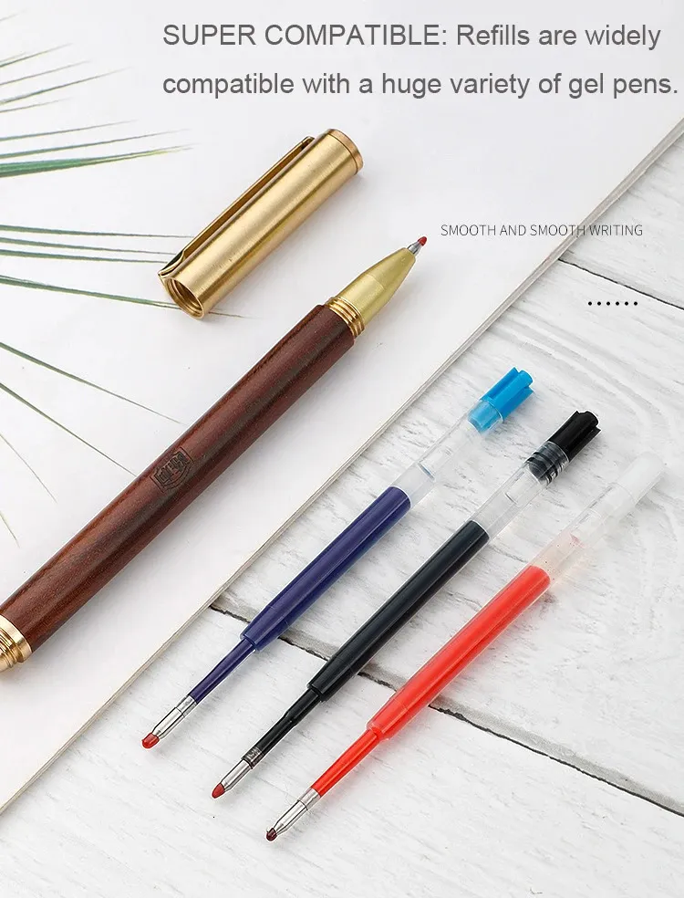 0.5mm Fine Point Gel Ink Pen Refills 99mm Plastic Replaceable for ...