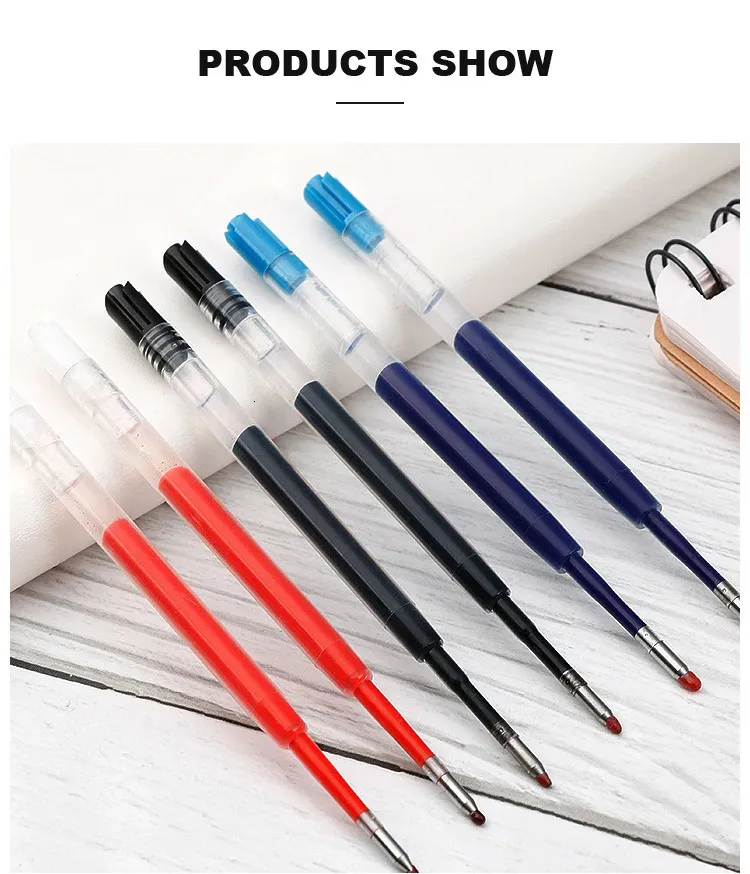 0.5mm Fine Point Gel Ink Pen Refills 99mm Plastic Replaceable for ...