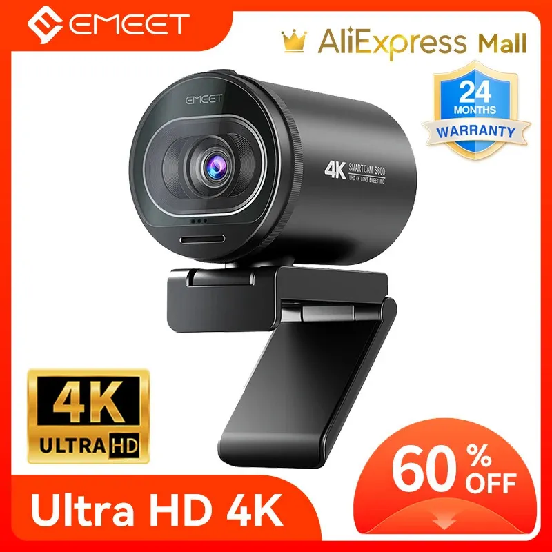 4K 60FPS Camera: High Definition Streaming Web Camera With Noise ...