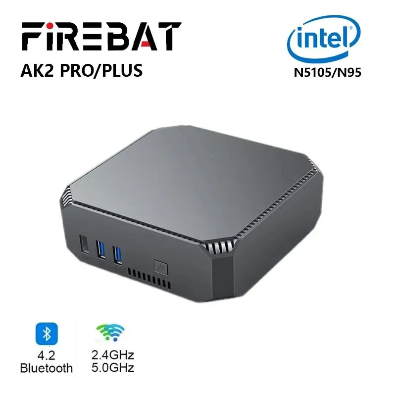 MiniPC FIREBAT AK2 PLUS PRO Intel N95 N5105 Dual Band WiFi5 BT4.2 16GB ...