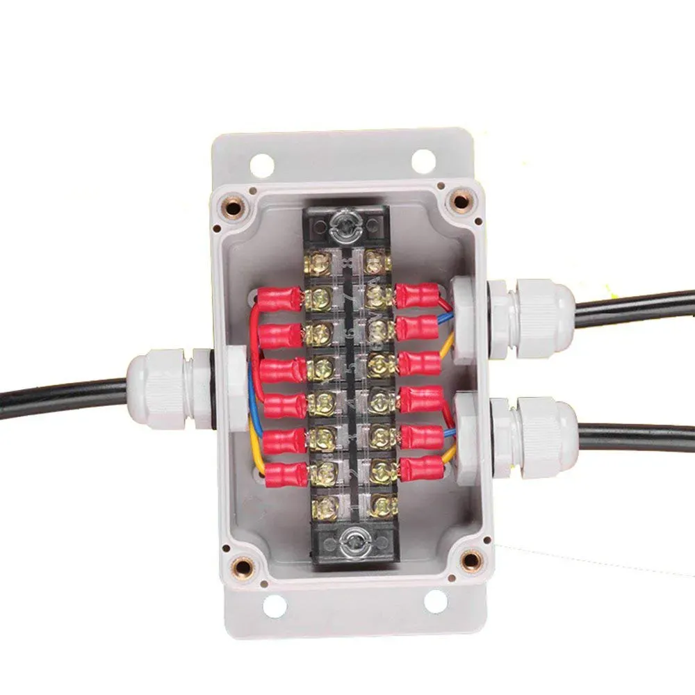 IP65 Waterproof Cable Distribution Junction Box with Terminal Blocks ...