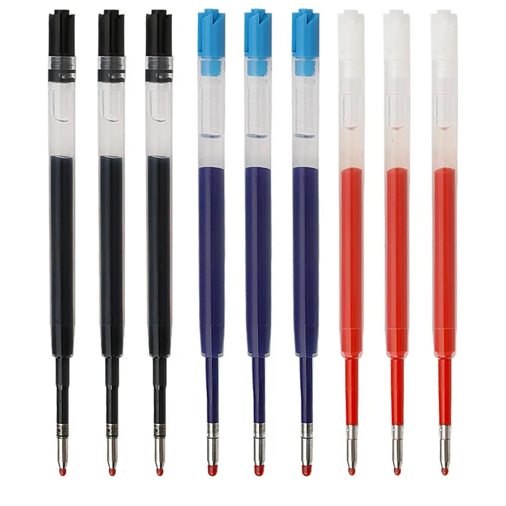 100-Pack Premium Gel Pen Refills: Black, Blue, Red Ink, 0.5mm Fine ...