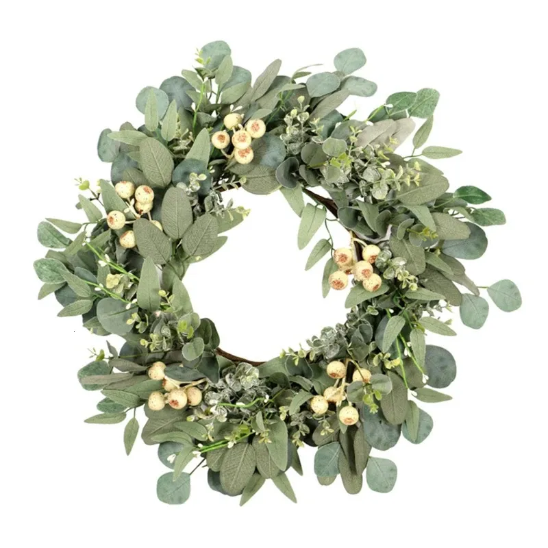 DHgate.com:Spring Berry Rattan Wreath (55CM), Artificial Flower Door ...