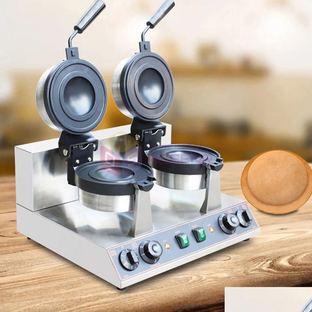 Baking Pastry Tools Commercial Double Head Rotary Ufo Burger Hine Ice ...