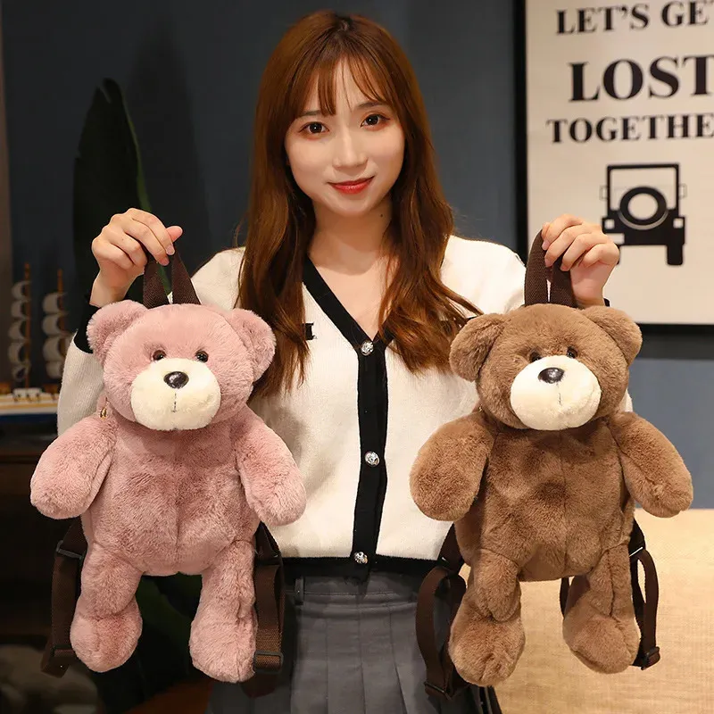 DHgate.com:Cute Soft Teddy Bear Plush Backpack Bag for Storage, Stuffed ...