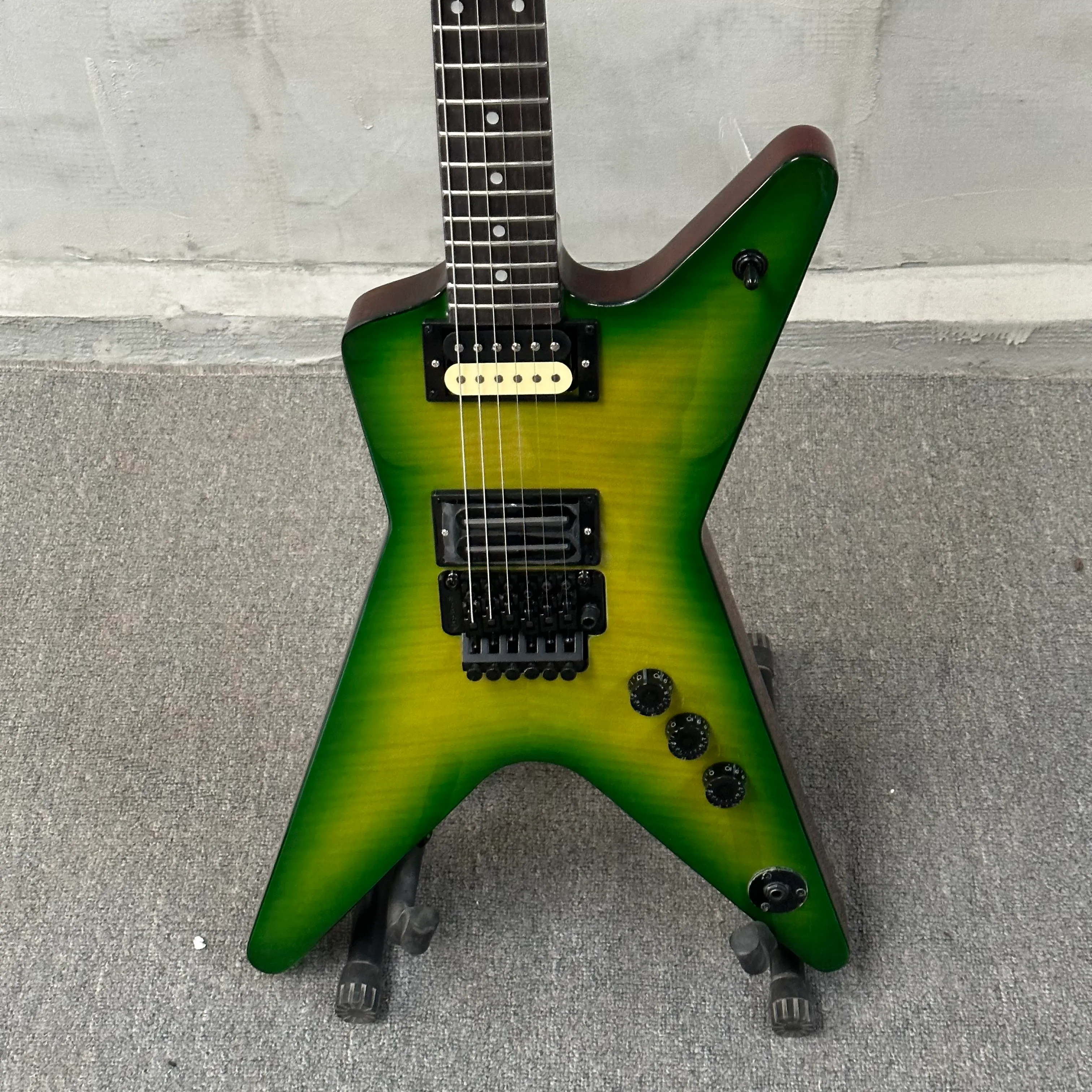 Greenburst Dimebag Dean Wah. Burn Lightning Inlay... From ...