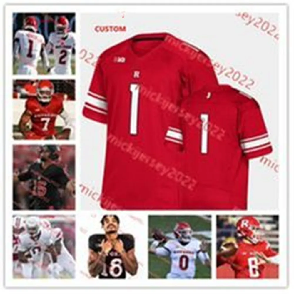 DHgate.com:Custom Rutgers Scarlet Knights Football Jersey in Scarlet ...