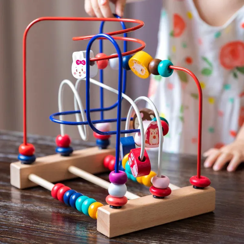 DHgate.com:Montessori Wooden Roller Coaster Bead Maze Puzzle ...