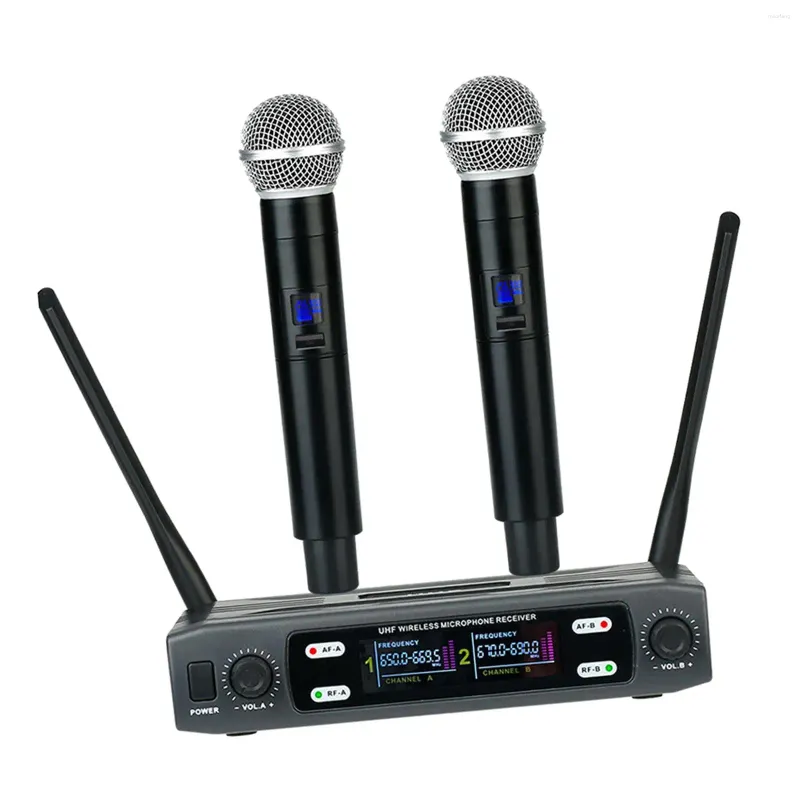 Wireless Microphones, Dual Mic System For Wedding, Party, Home Karaoke ...