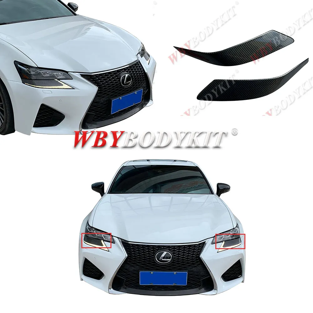 DHgate.com:2016y Lexus GS Real Carbon Fiber Headlight Eyebrow Lip Body ...