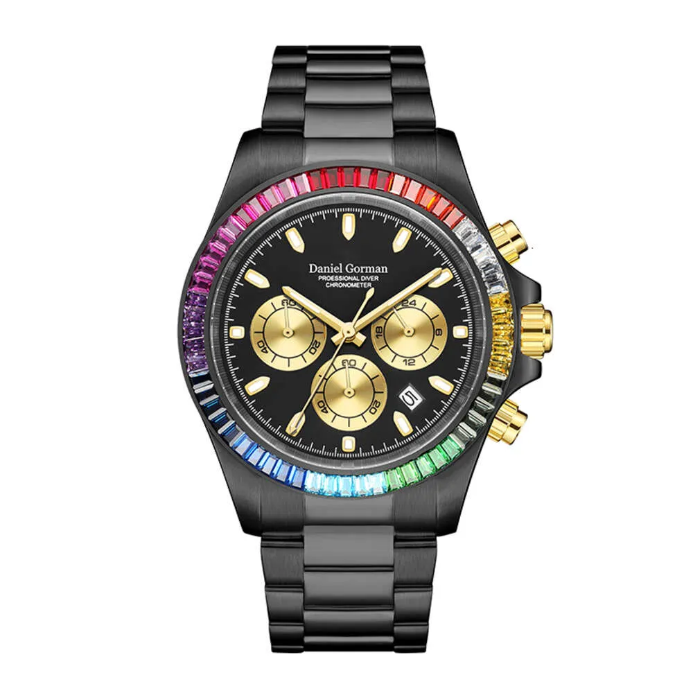 Daniel Gorman Men's Sports Watch: Full Steel Chronograph, Waterproof ...