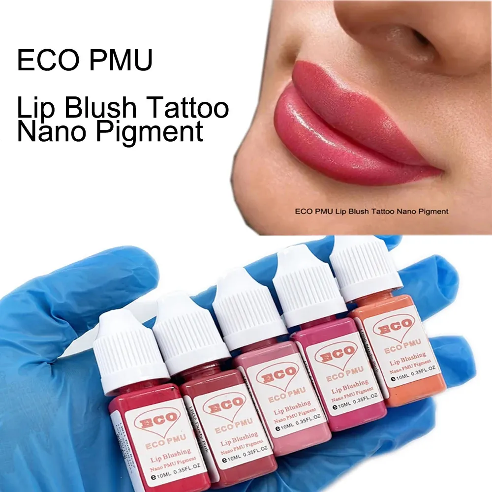 ECO PMU Lip Blush Tattoo lip pigment - 10ml Permanent Makeup 240108