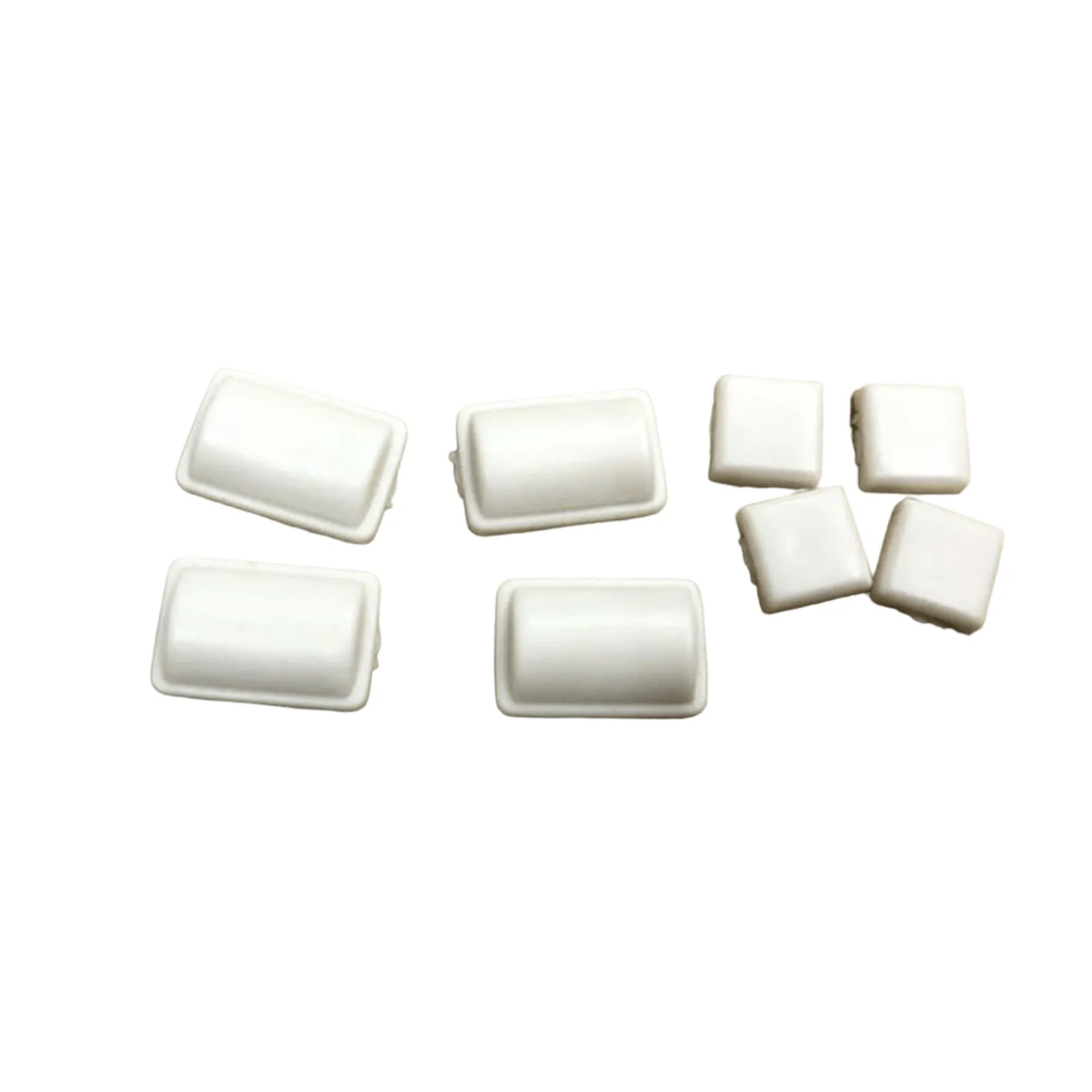 8 In 1 Rubber Feet Cover Set For Wii Console Black And White Screw On ...