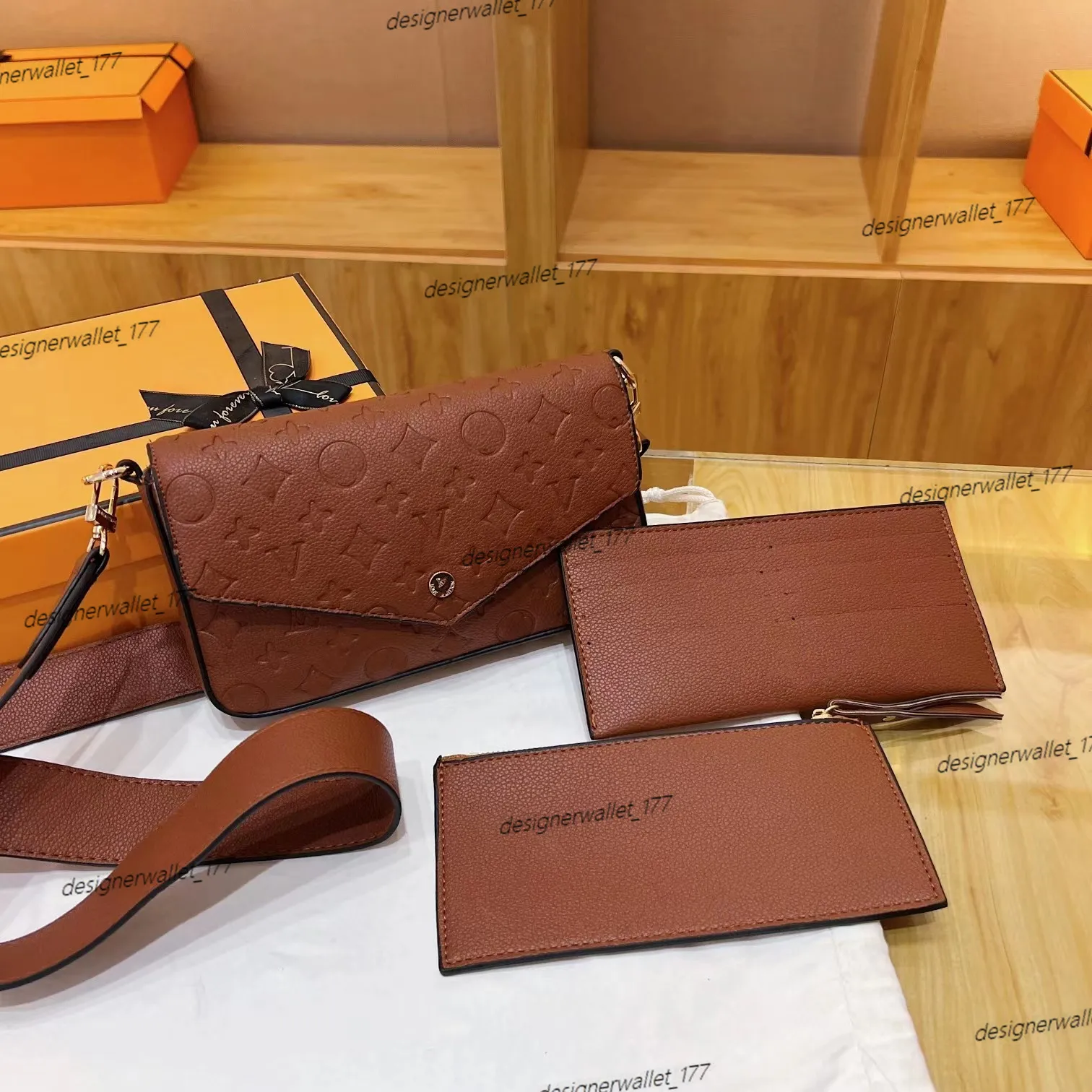 Designer Womens Shoulder Bag Classic Luxury Pochette Felicie Handbags ...