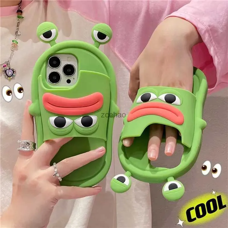 DHgate.com:Fun 3D Frog & Slipper Phone Case for iPhone 15/14/13/12/11 ...
