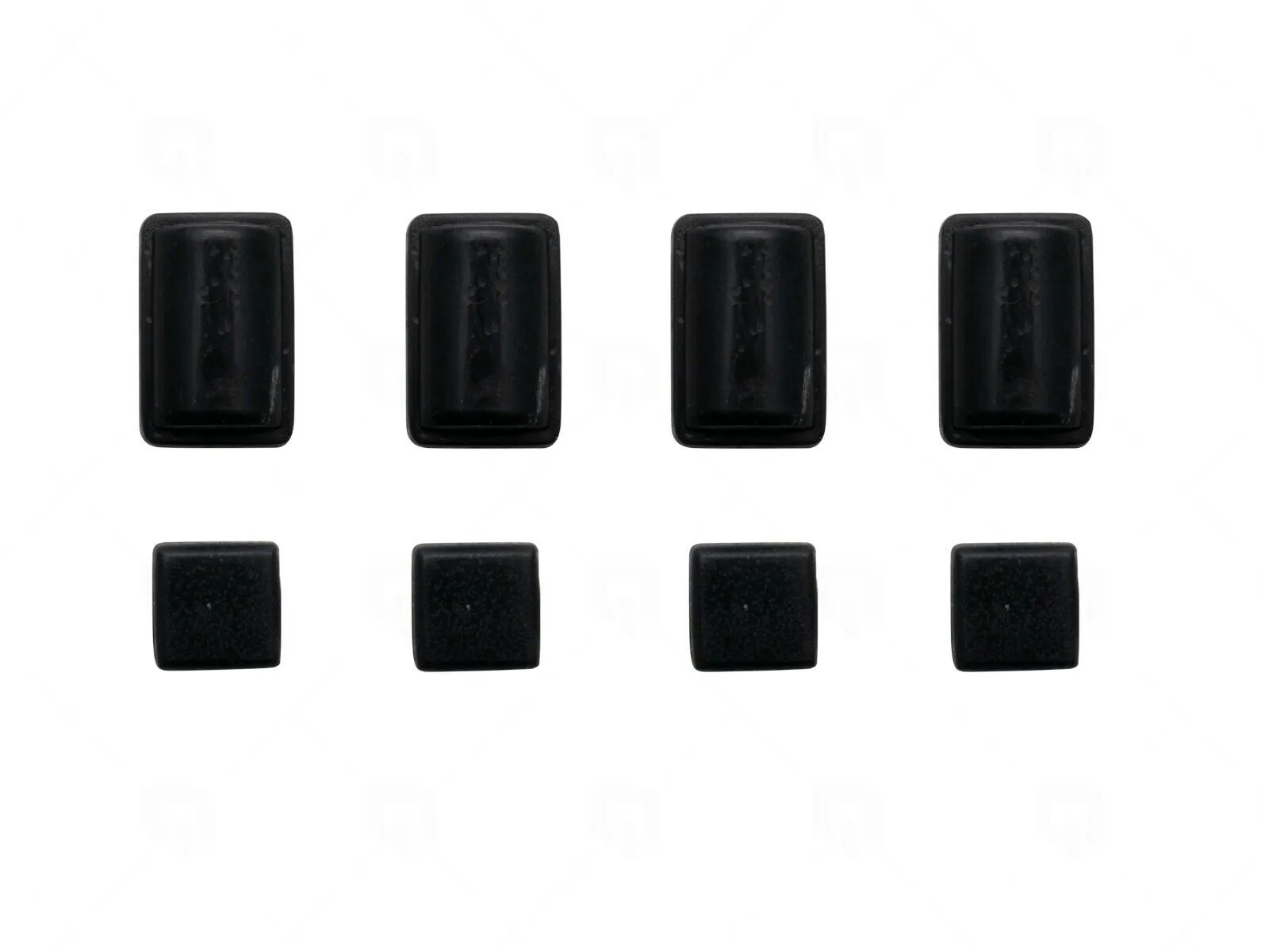 8 In 1 Rubber Feet Cover Set For Wii Console Black And White Screw On ...