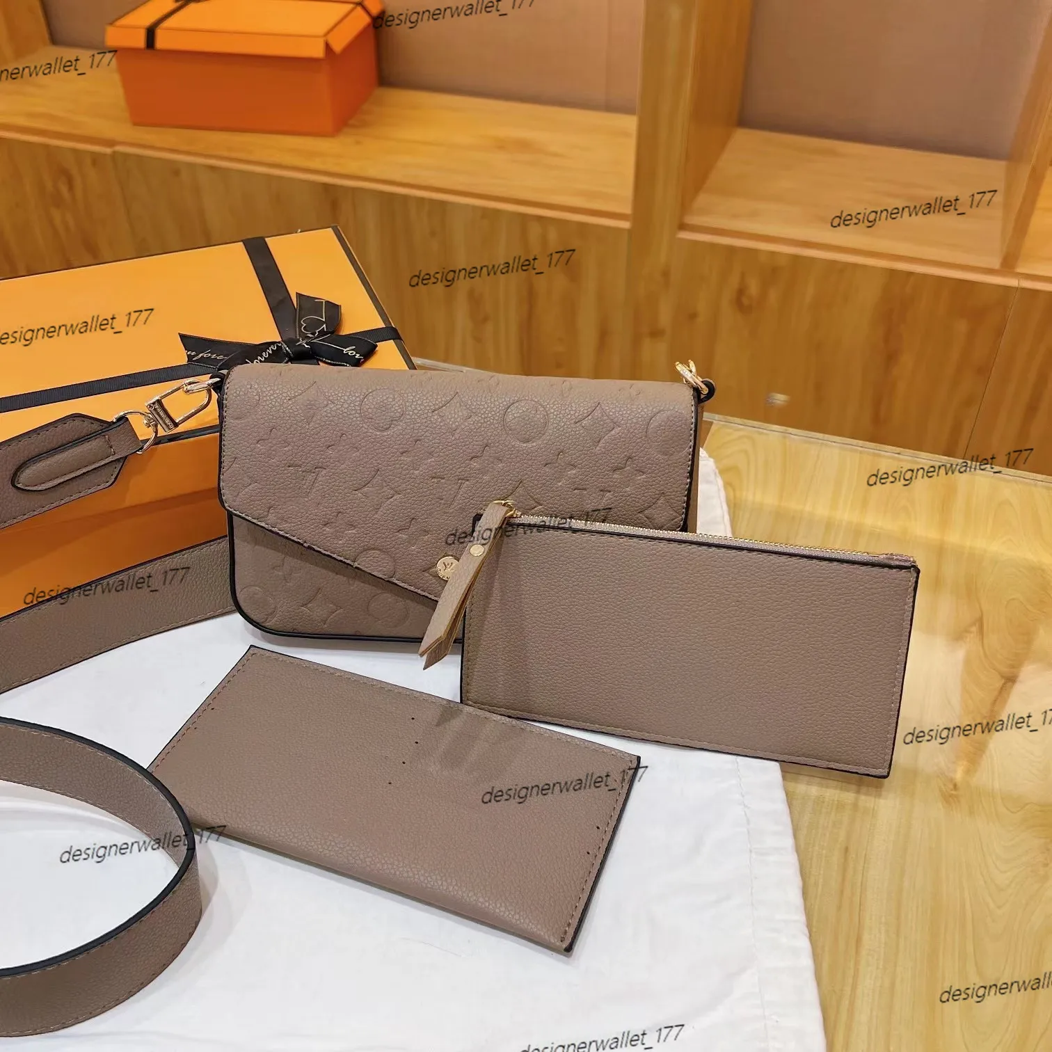 Designer Womens Shoulder Bag Classic Luxury Pochette Felicie Handbags ...