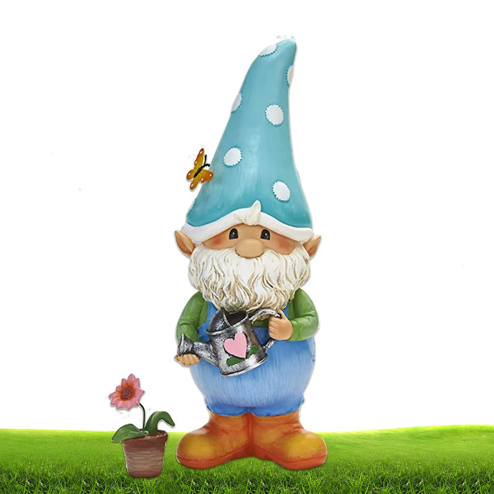 Funny Garden Gnome Statue - Cute Outdoor Resin Decoration, Whimsical ...