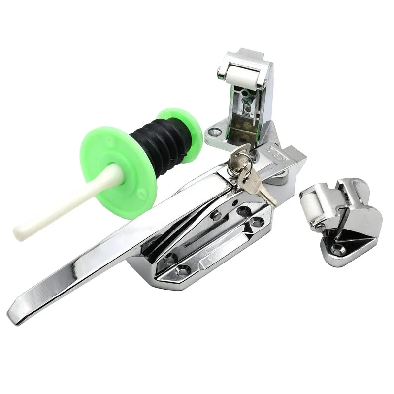 Cam Lift Safety Latch Chrome Zinc Alloy Door Knob Lock For Freezer ...
