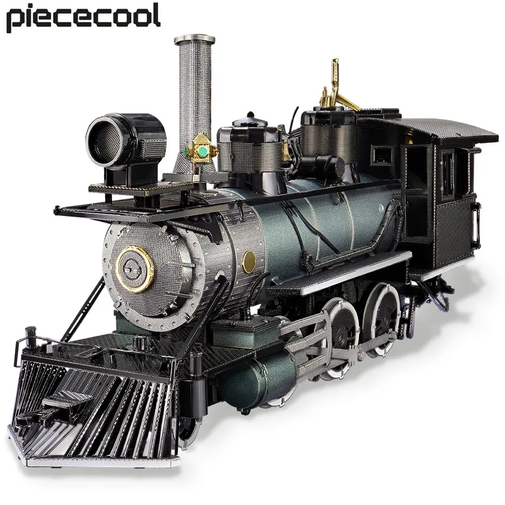 Piececool 3D Metal Puzzle Mogul Locomotive Model Train Building Kit For ...