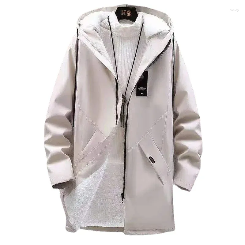 DHgate.com:Mens Plus Size Fleece Trench Coat, Autumn and Winter Fashion ...