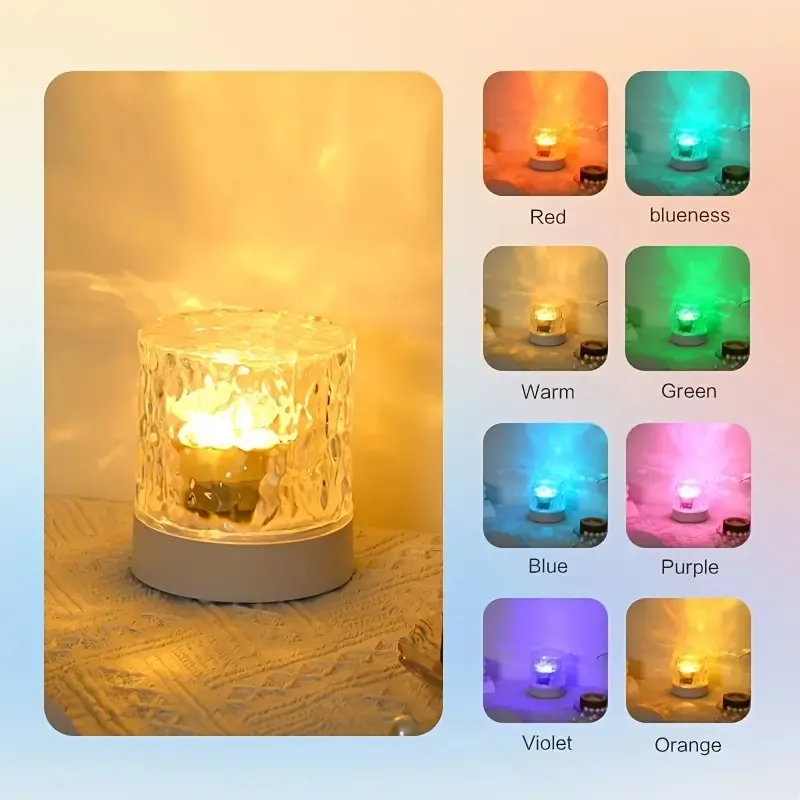 DHgate.com:1pc LED Water Ripple Ambient Night Light, USB Rechargeable ...