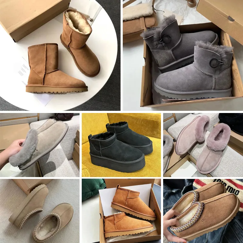 2024 Designer Fluffy Bottes De Neige Mini Femmes Hiver Ug Australie ...