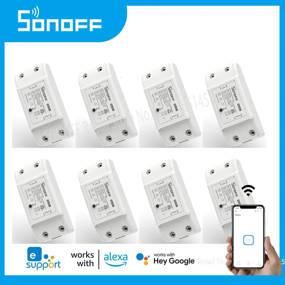 Sonoff Basic R2 Wifi DIY Smart Switch Module Remote Control Smart Home ...