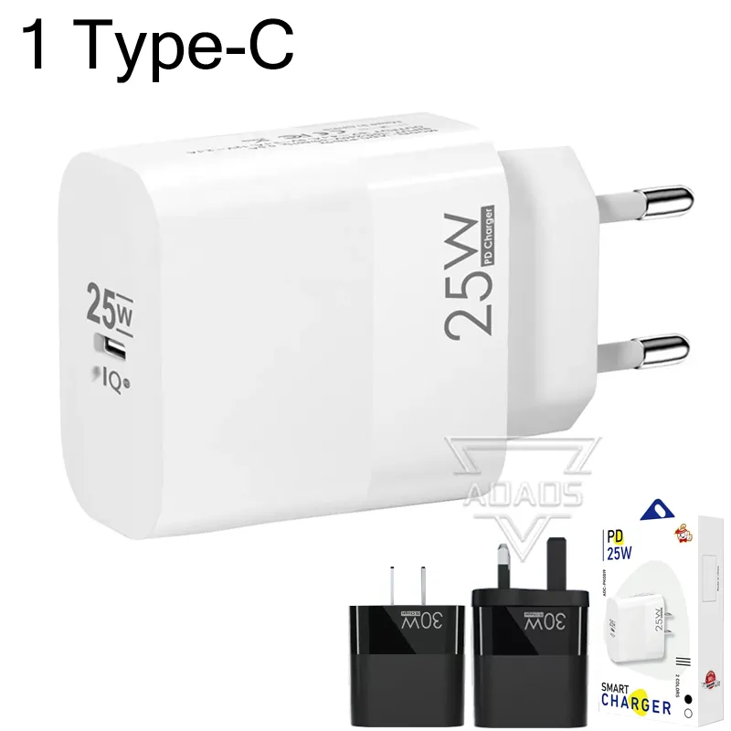 25W USB C Power Delivery: Quick Charge Power Adapter For Phones ...