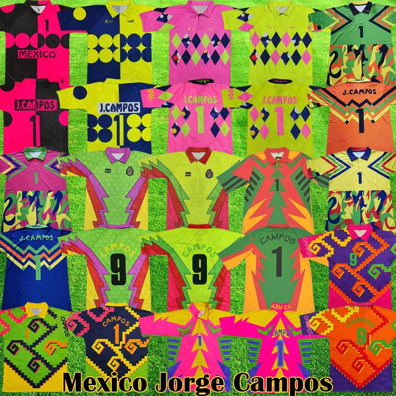 Retro Jorge Campos Soccer Shirts, Goalkeeper Unit With Navarrete ...