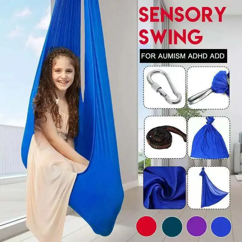 Therapy Swing Set for Kids, Children's Hammock Hanging Chair, Indoor ...