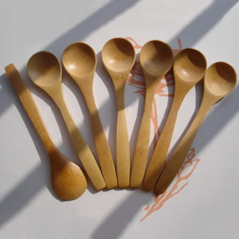 Premium Bamboo Spoon Set for Cooking & Serving - Eco-Friendly Mini ...