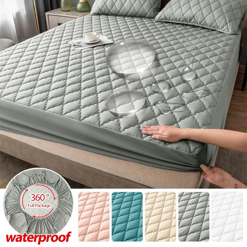 DHgate.com:Jacquard Mattress Protector Cover Queen Size - Waterproof ...